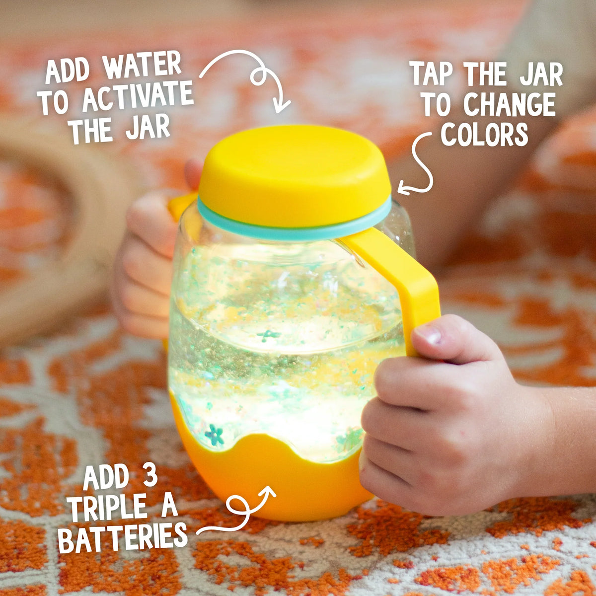 Yellow Sensory Jar – Green Bubble Gorgeous