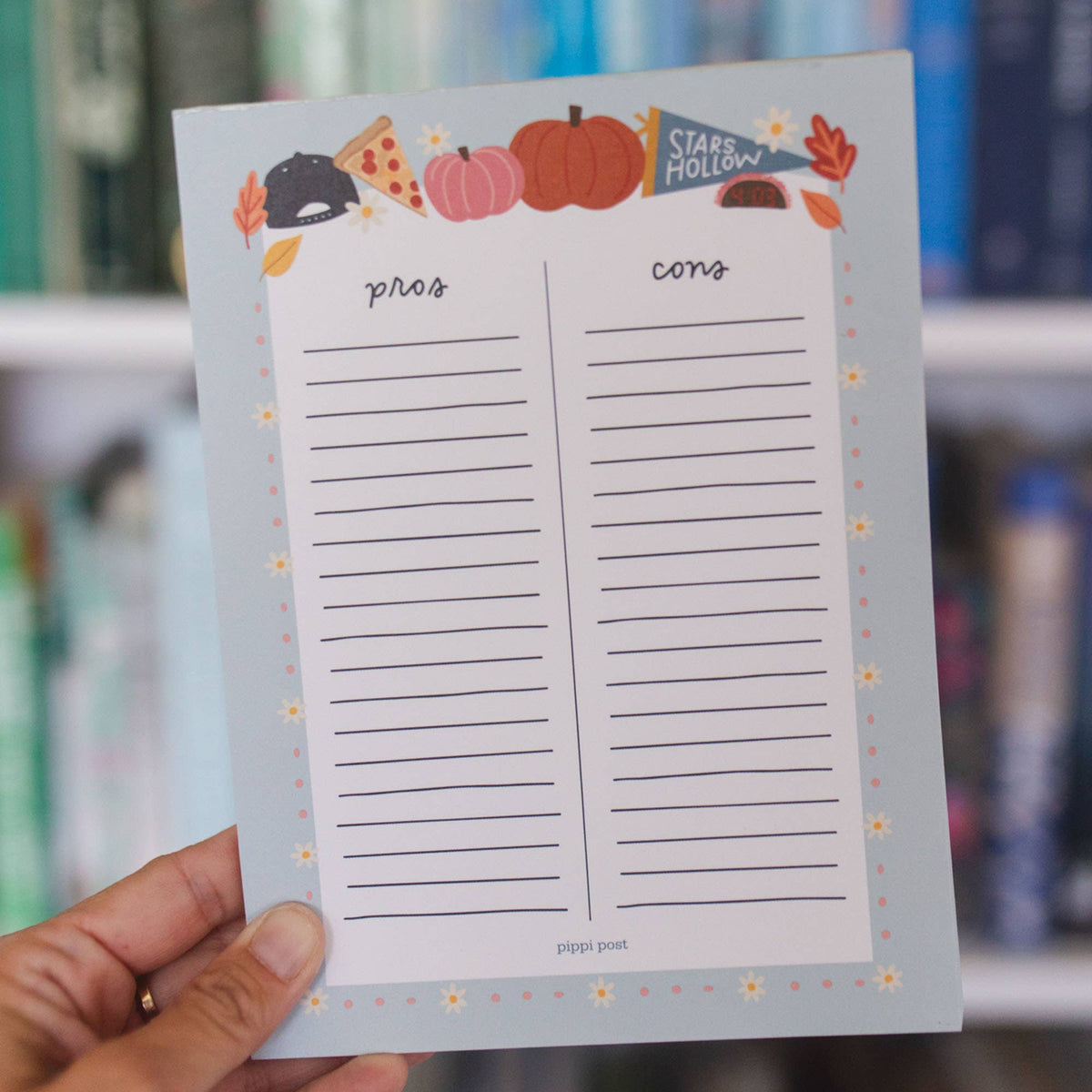 Pros & Cons Stars Hollow 6x8 Notepad – Green Bubble Gorgeous