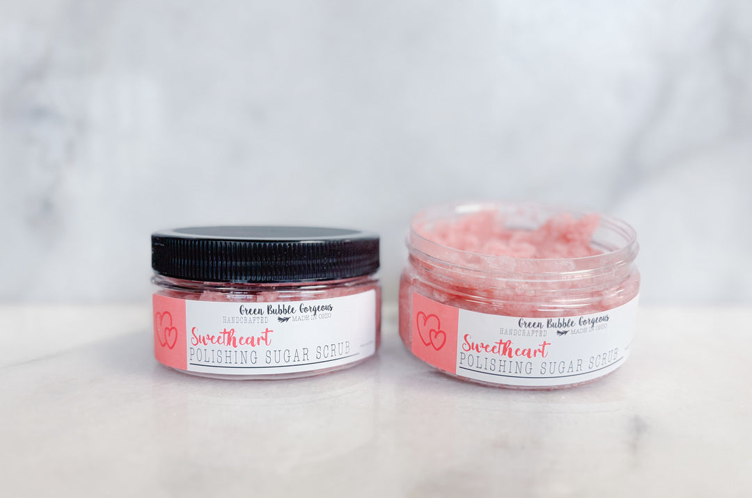 Sweetheart Polishing Sugar Scrub – Green Bubble Gorgeous
