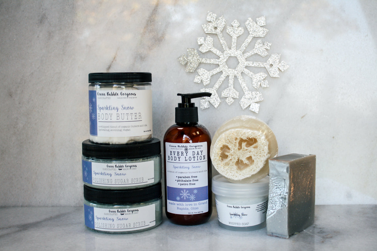 Sparkling Snow Everyday Body Lotion – Green Bubble Gorgeous